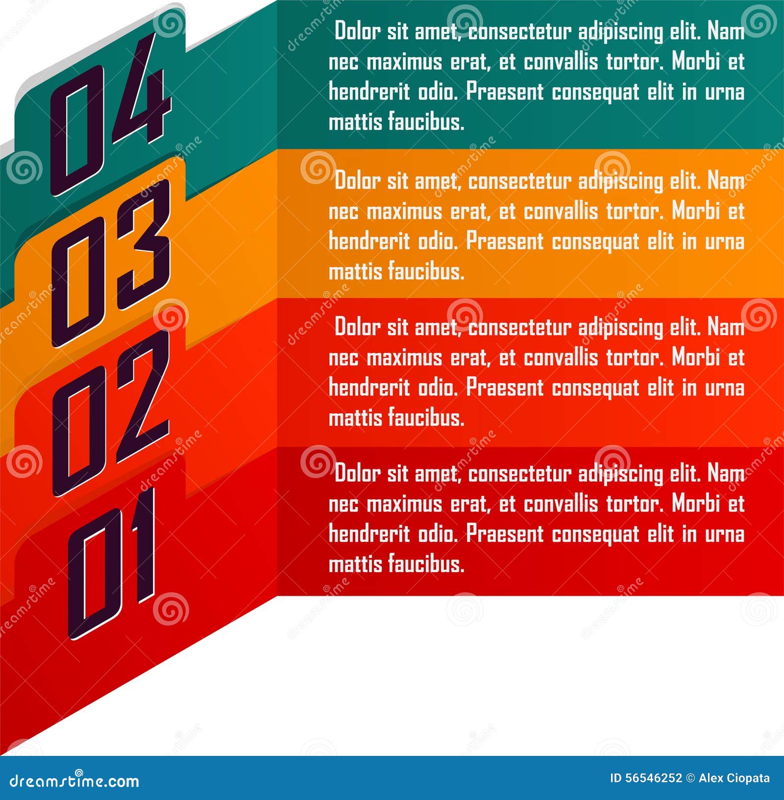 Steps banner stock vector. Illustration of data, brochure - 56546252