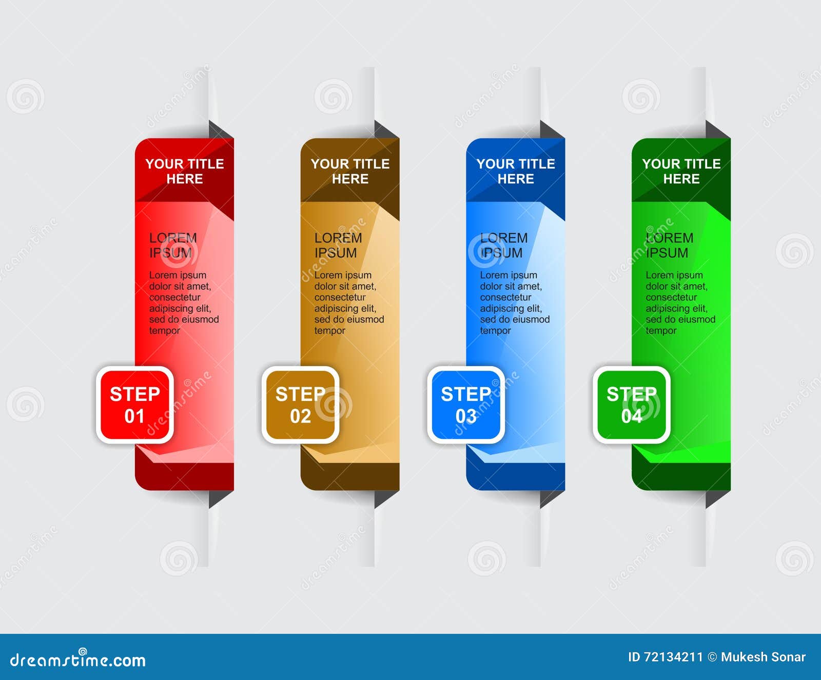 Steps Banners for website stock illustration. Illustration of cricle ...