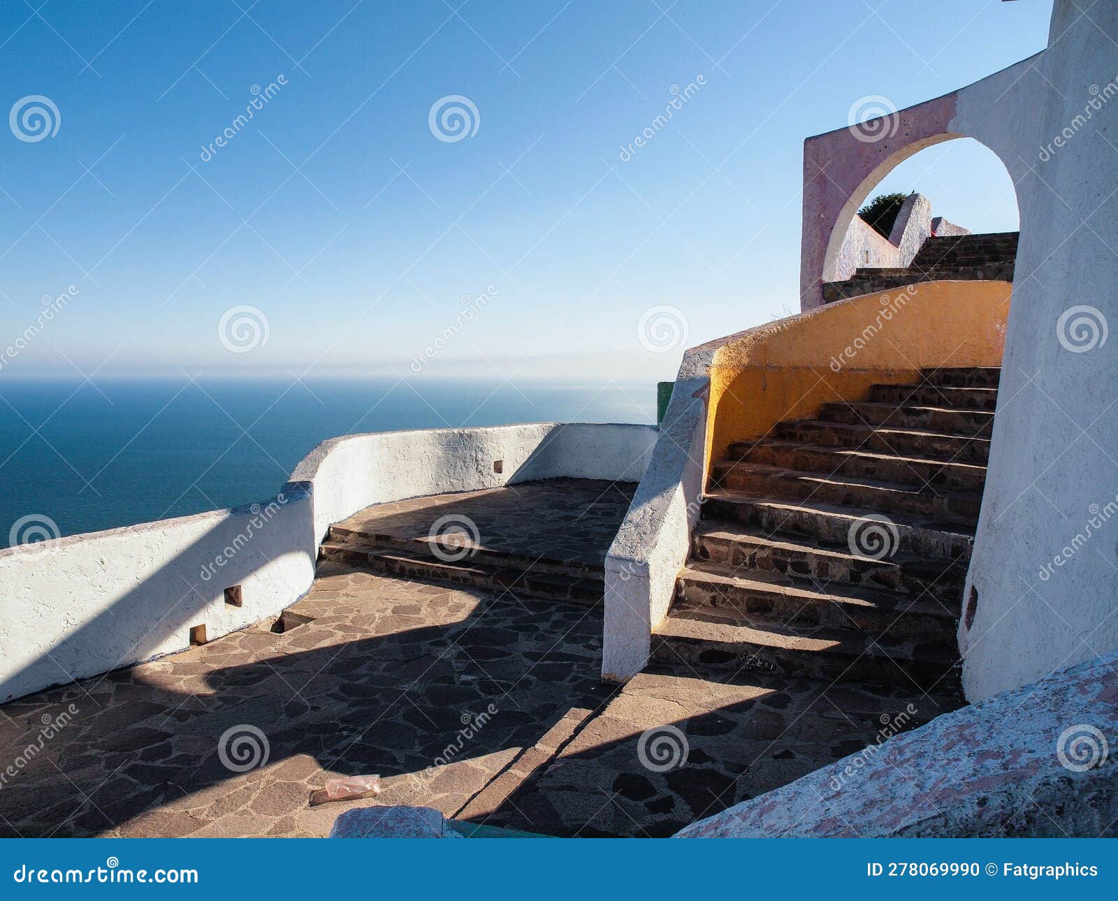Steps and blue sky stock photo. Image of mexico, steps - 278069990
