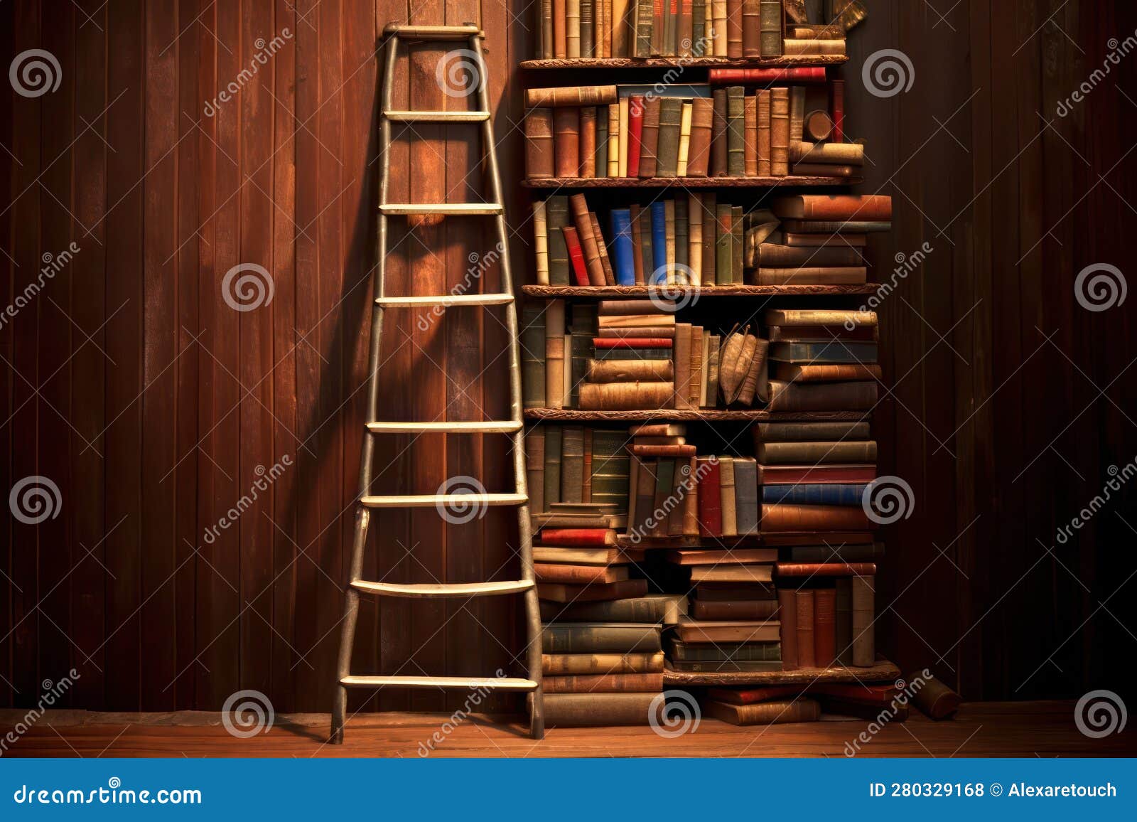 Steps from Books Leading Up As a Symbol of the Power of Knowledge and ...