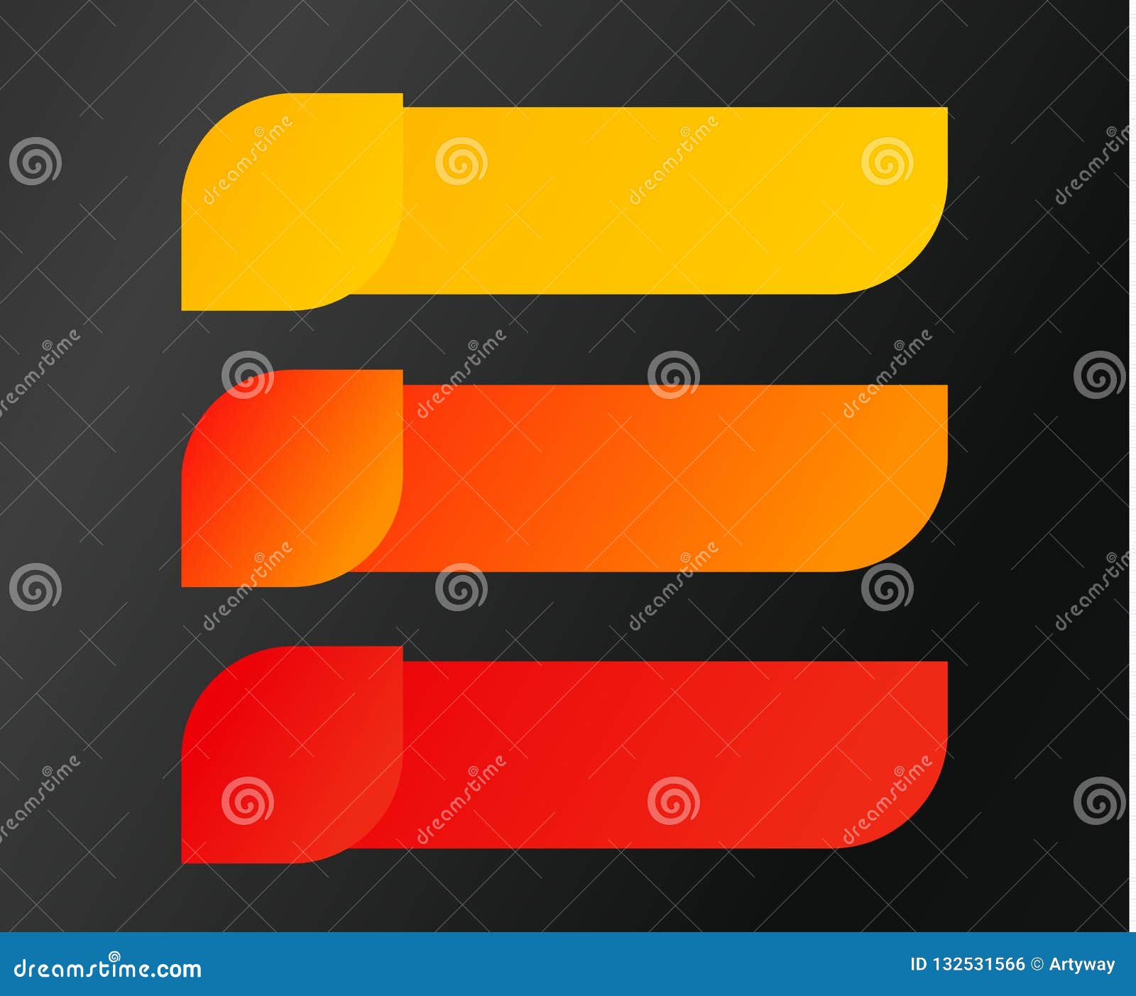 Steps Button Vector Illustration. Autumn Color Infographic Elements ...