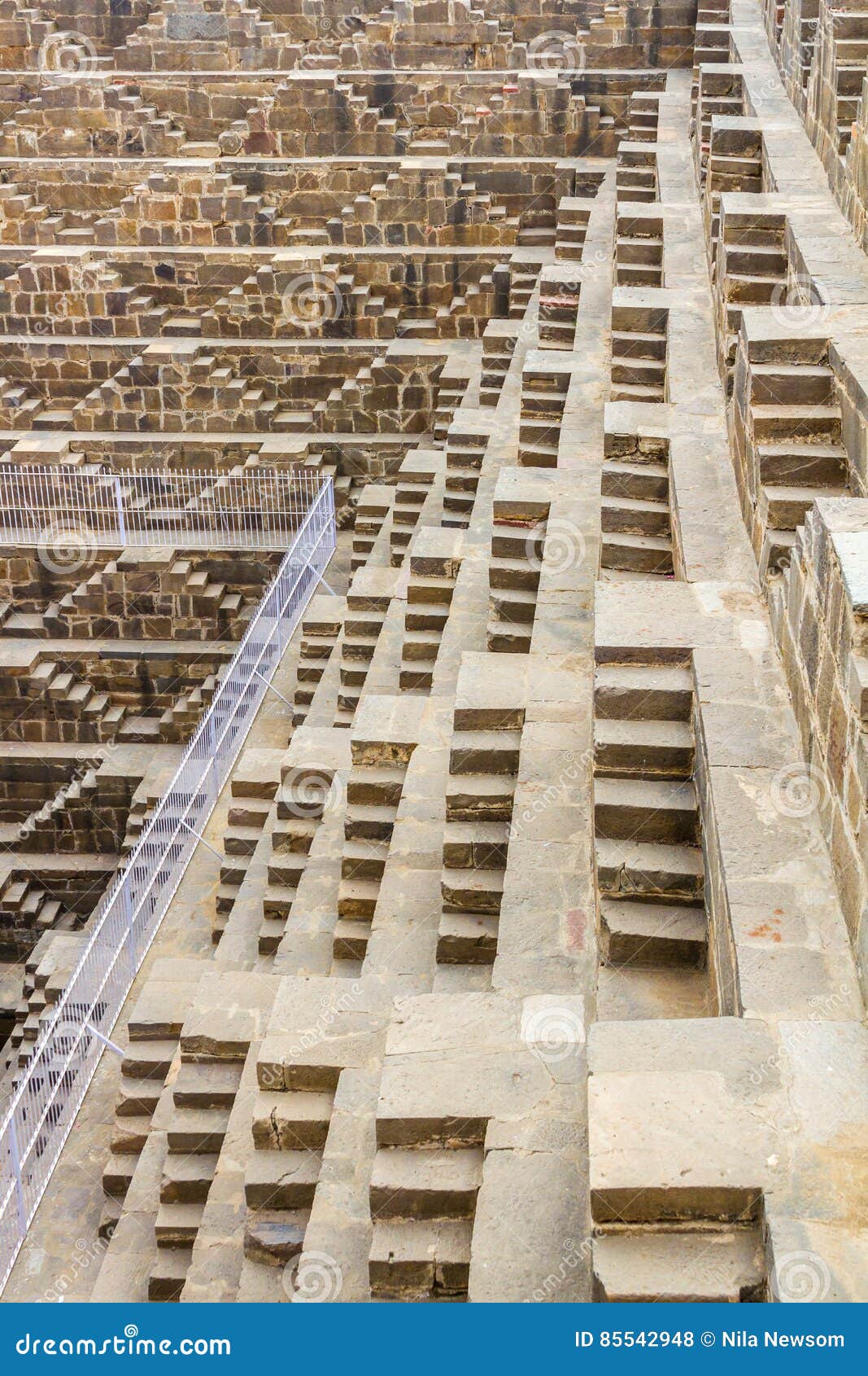 Steps at Chand Baori stock photo. Image of indian, pattern - 85542948