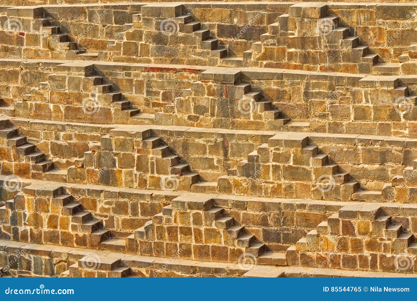 Steps at Chand Baori stock image. Image of abhaneri, asian - 85544765