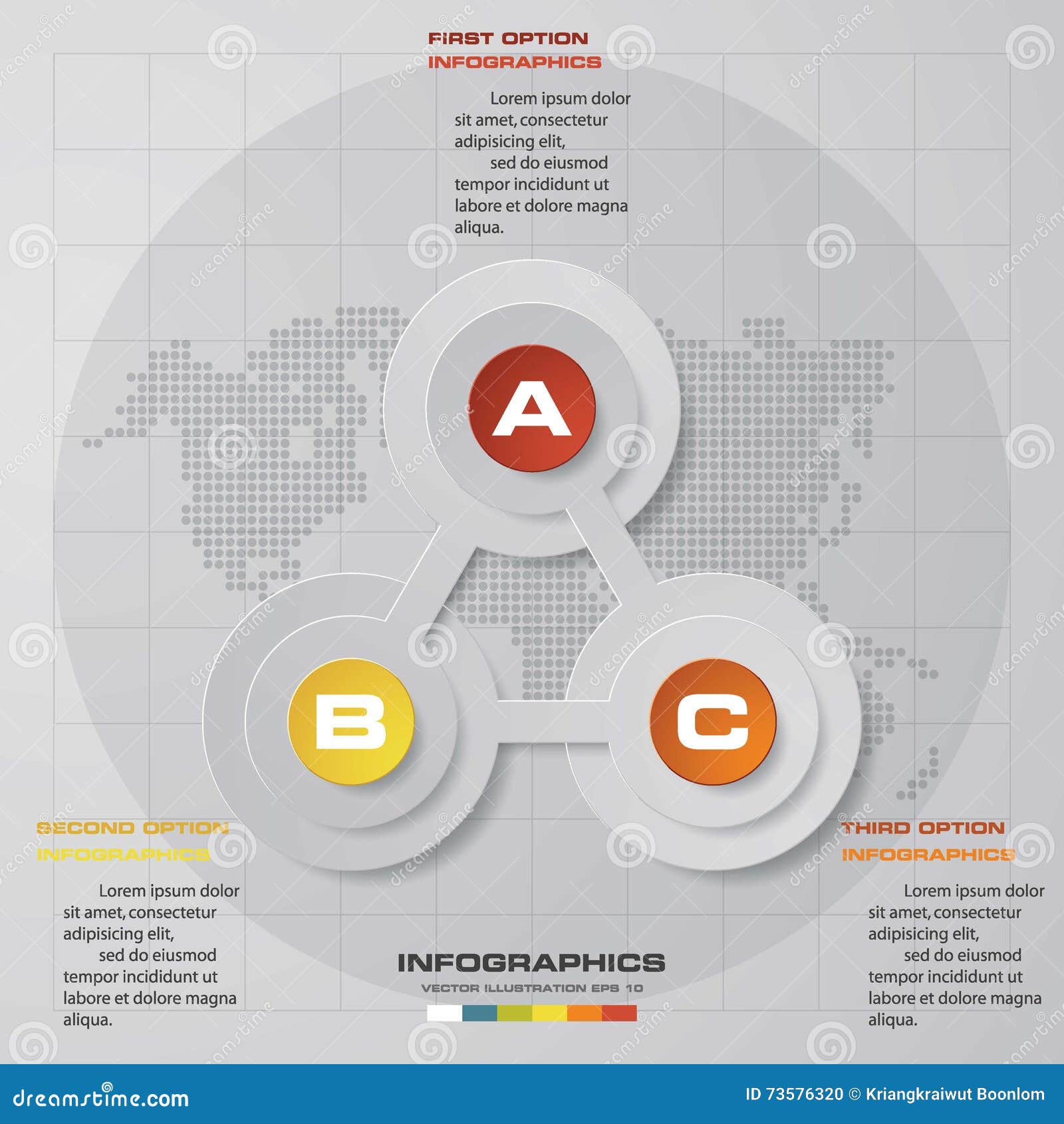 3 Steps Chart Layout for Sample Text&data. Design Clean Template. Stock ...