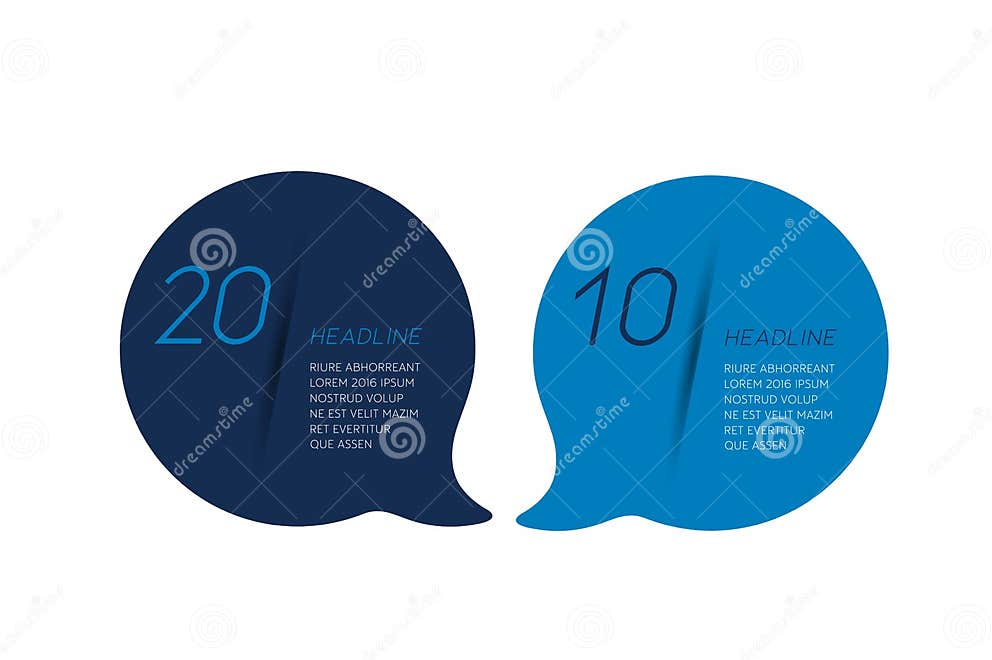 2 Steps Circle, Round Chart, Scheme, Infographic, Numbered Template ...