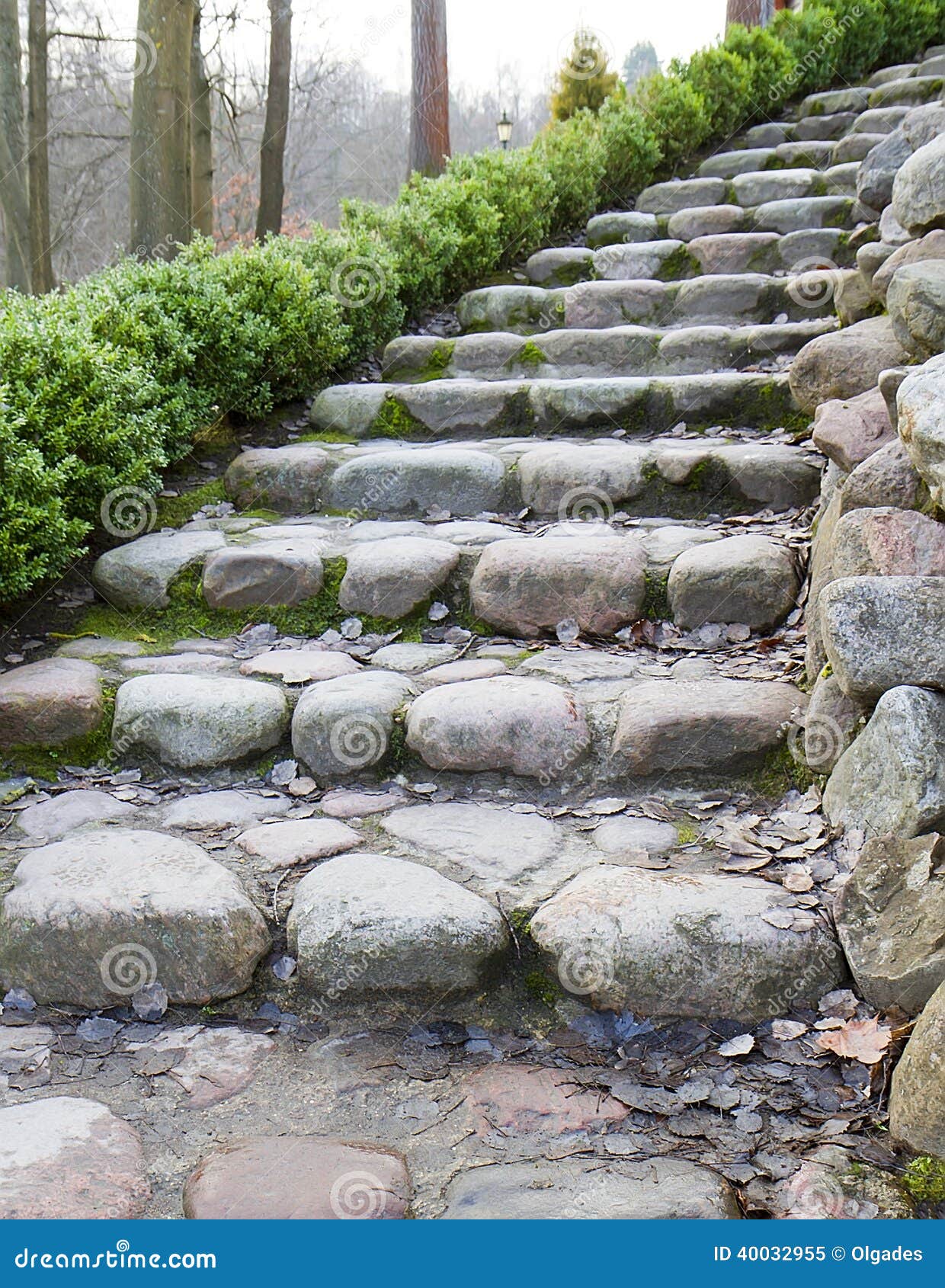 Steps from cobble-stones stock image. Image of fairy - 40032955