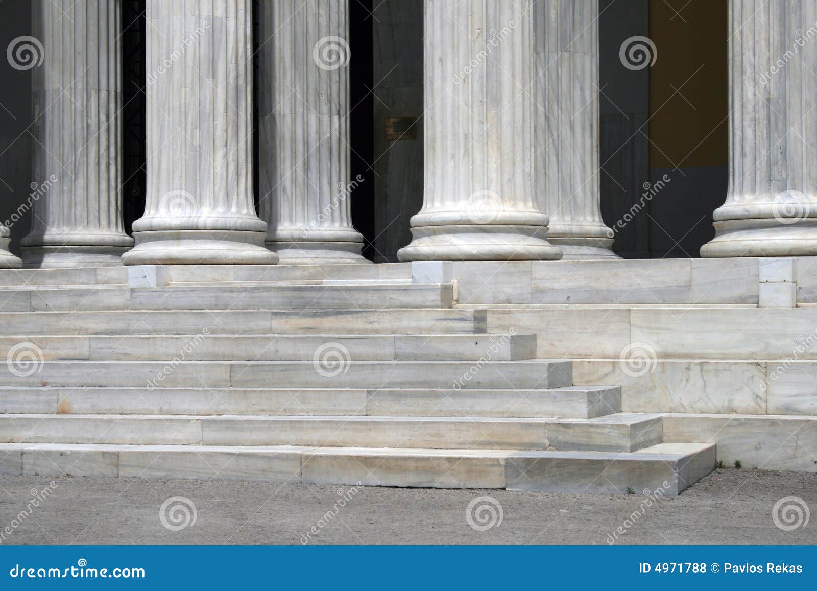 Steps and columns stock photo. Image of architectural - 4971788