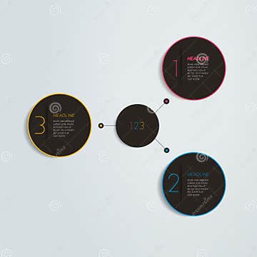 3 Steps Diagram, Scheme, Flowchart. Infographic Element Stock Vector ...