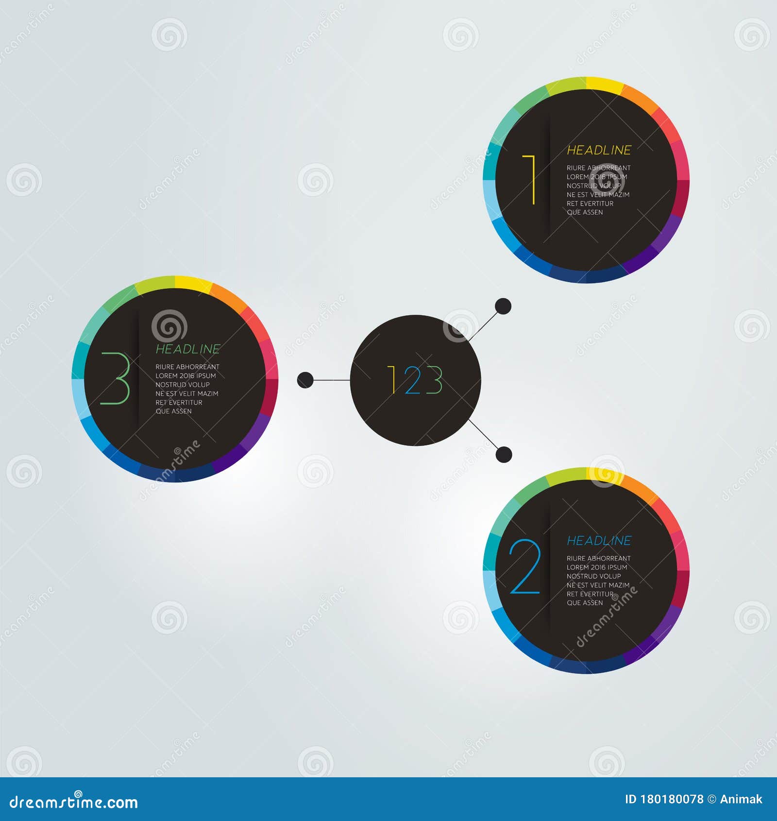 3 Steps Diagram, Scheme, Flowchart. Infographic Element Stock Vector ...
