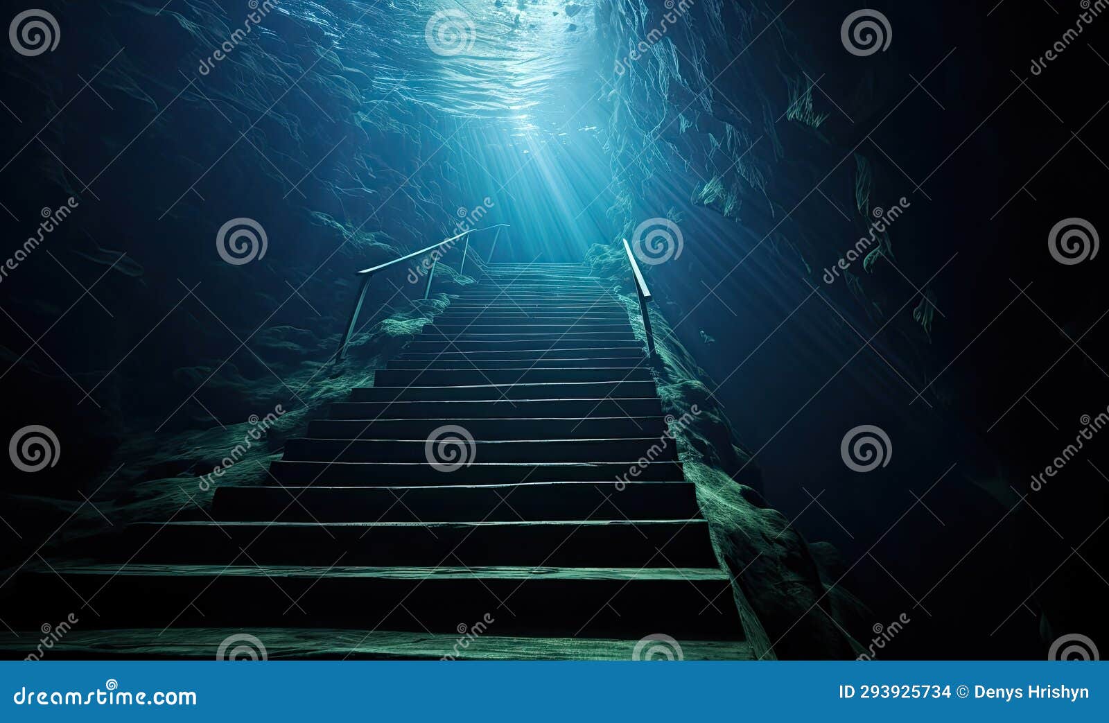 The Steps Disappeared Into The Deep Waters, Enticing The Adventurous ...