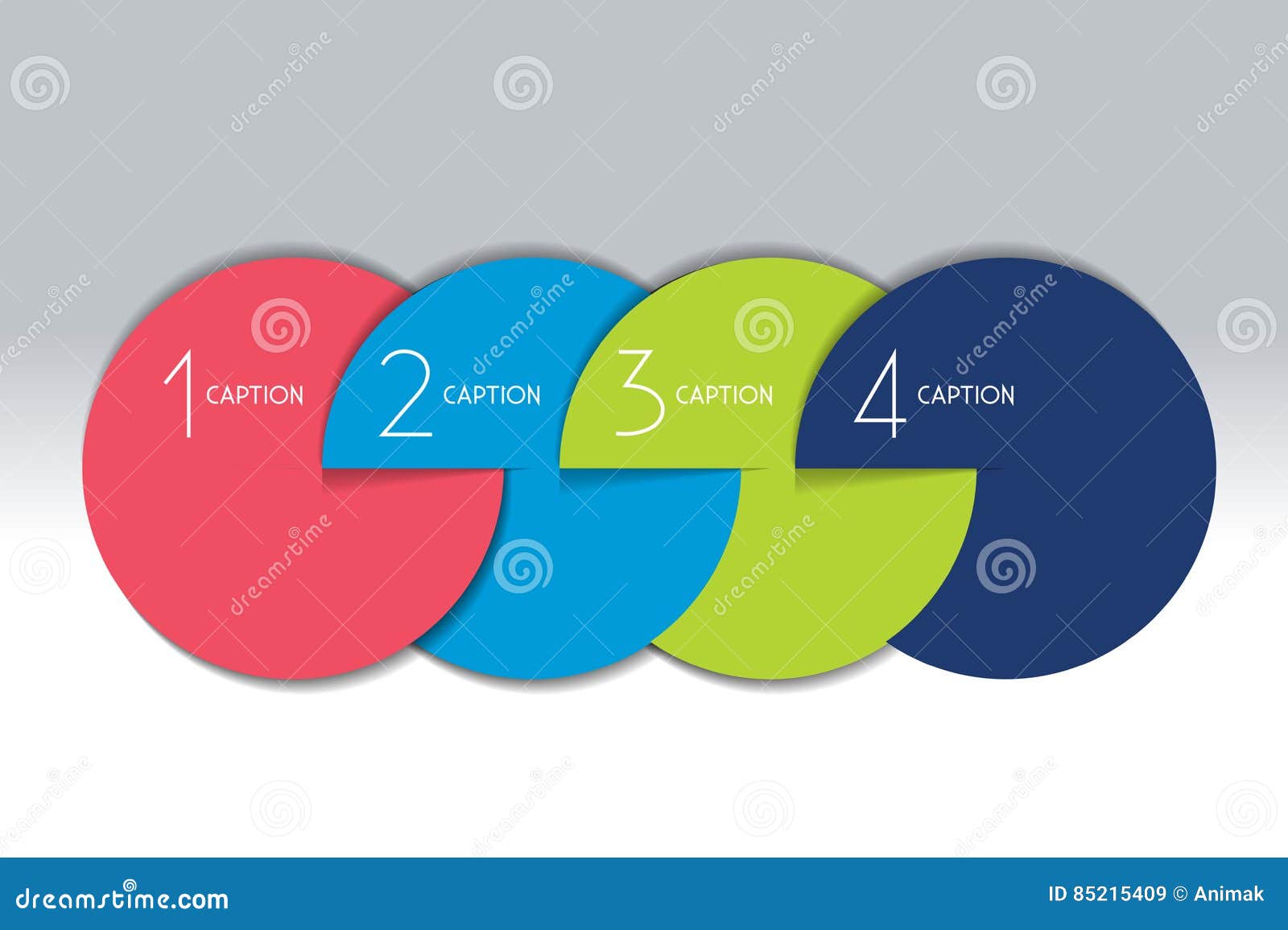 4 Steps Element Bubble Chart, Scheme, Diagram, Template. Stock Vector ...