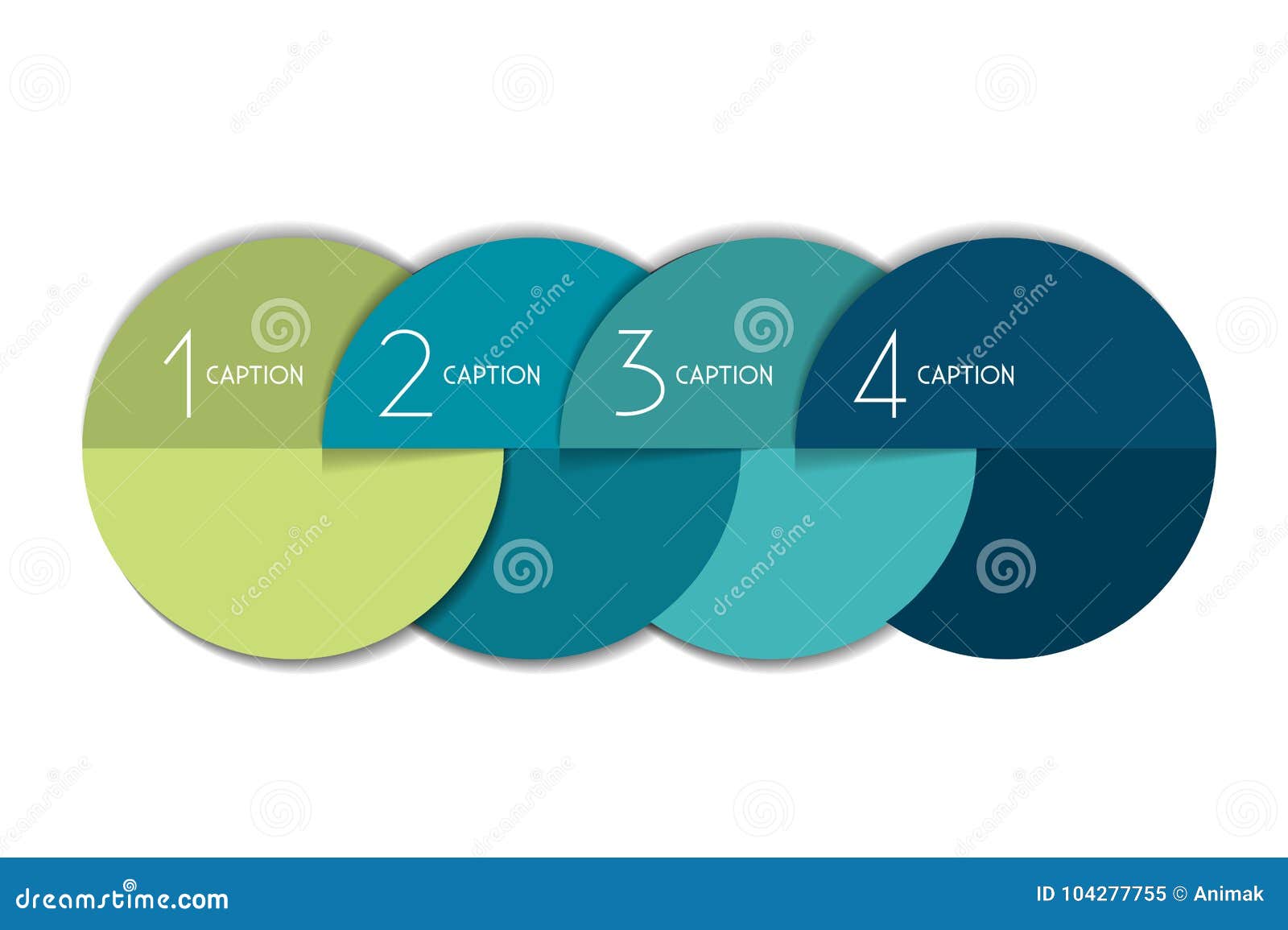 Bubble Chart With Elements Venn Diagram Infographics For Three Circle ...