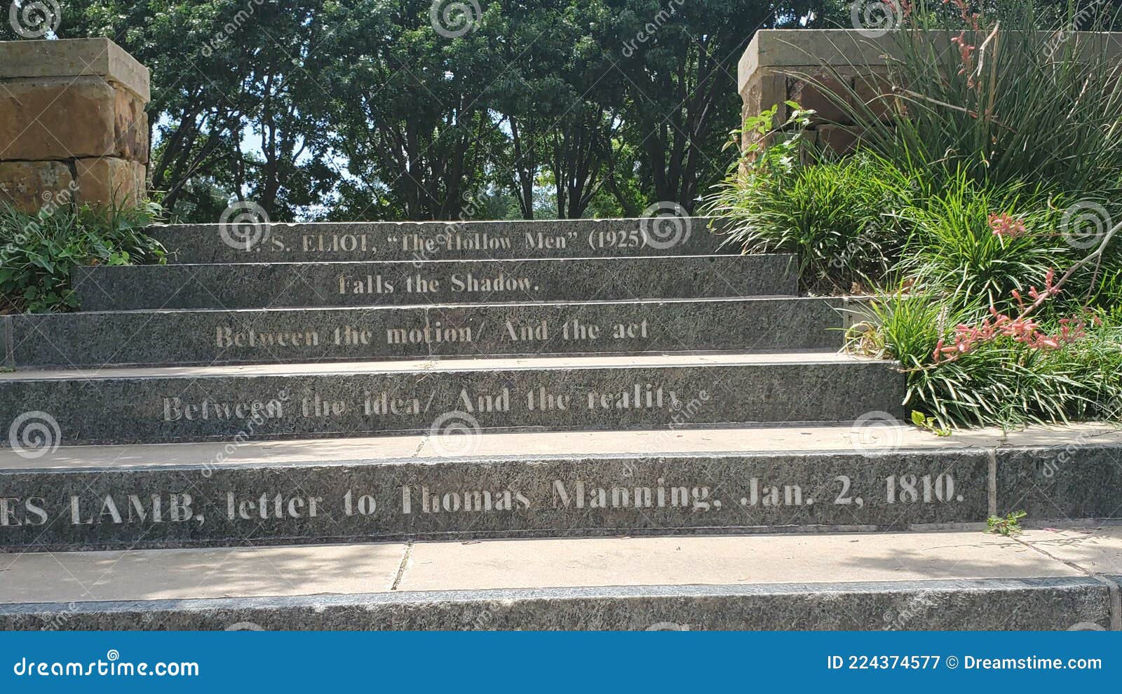 Steps with Encouraging Words Stock Image - Image of garden, words ...