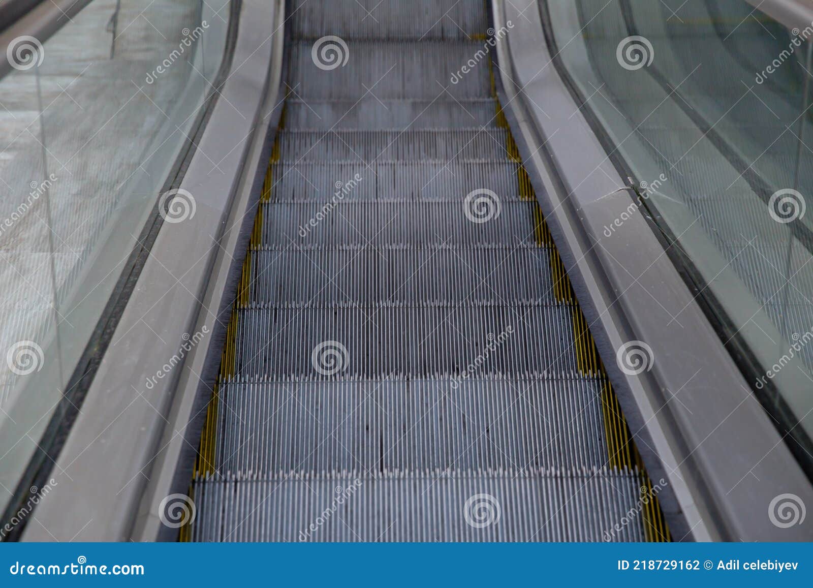Steps of the Escalator Close-up . Escalator Stairs To an Underground ...