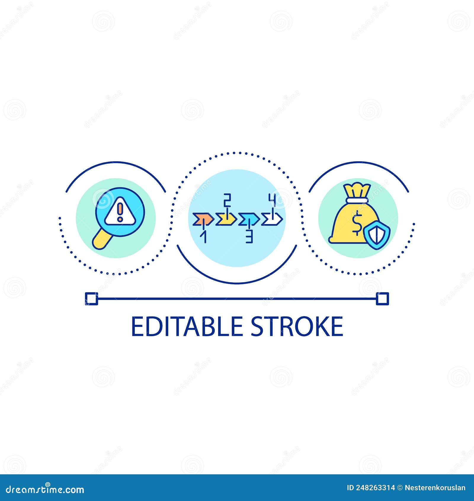 Process Loop Infographic Vector Illustration | CartoonDealer.com #43583478