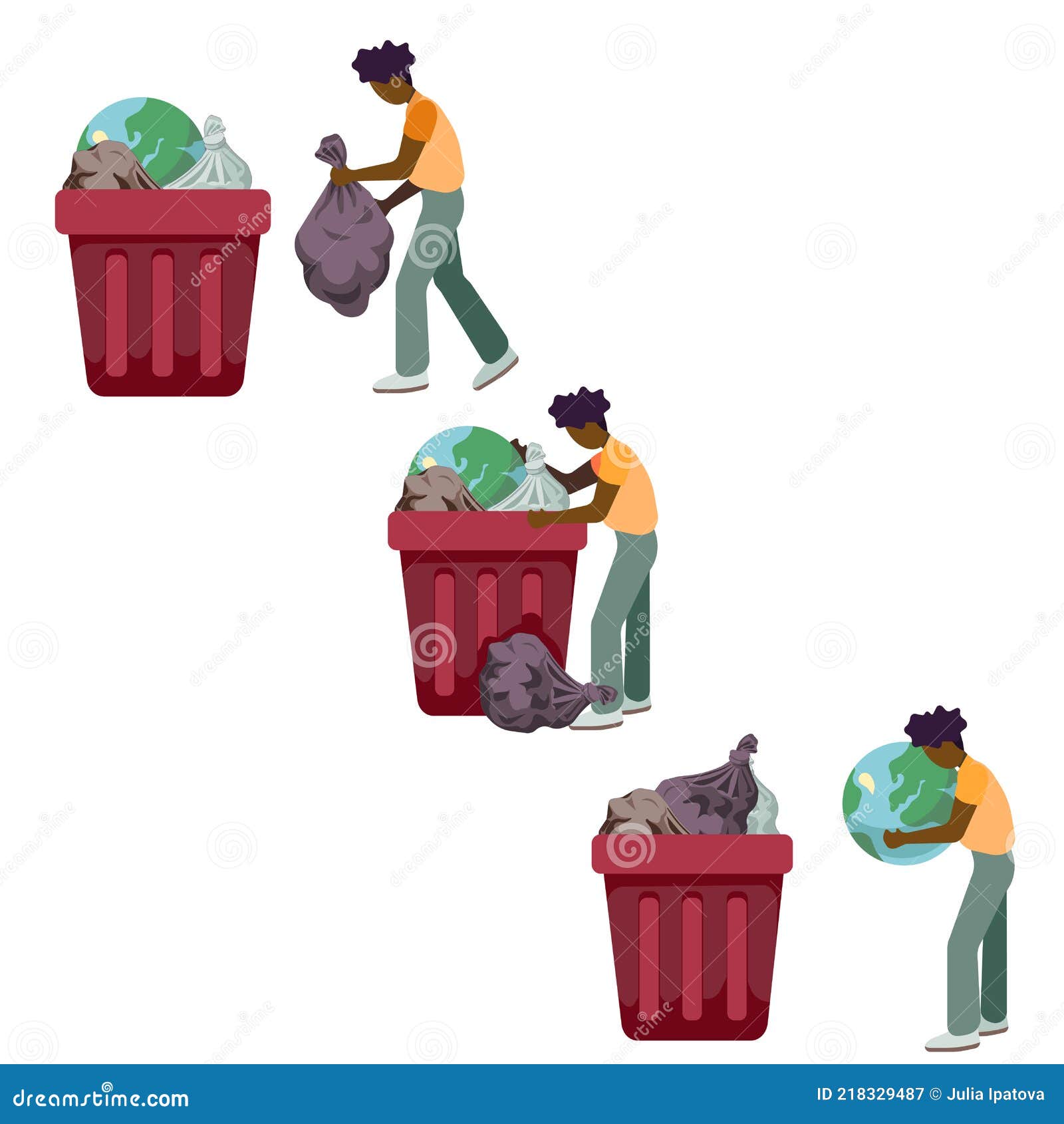 Earth And Garbage Royalty-Free Illustration | CartoonDealer.com #13317144