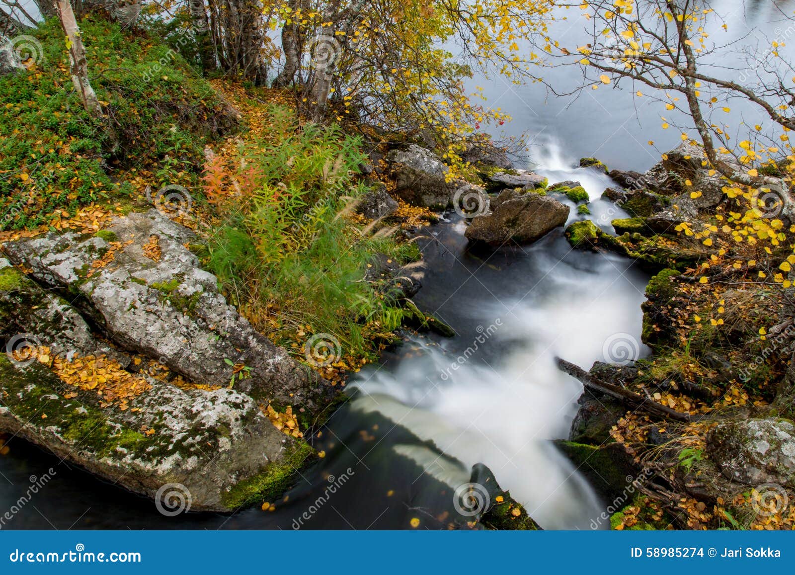 Steps of flowing river stock photo. Image of water, creek - 58985274