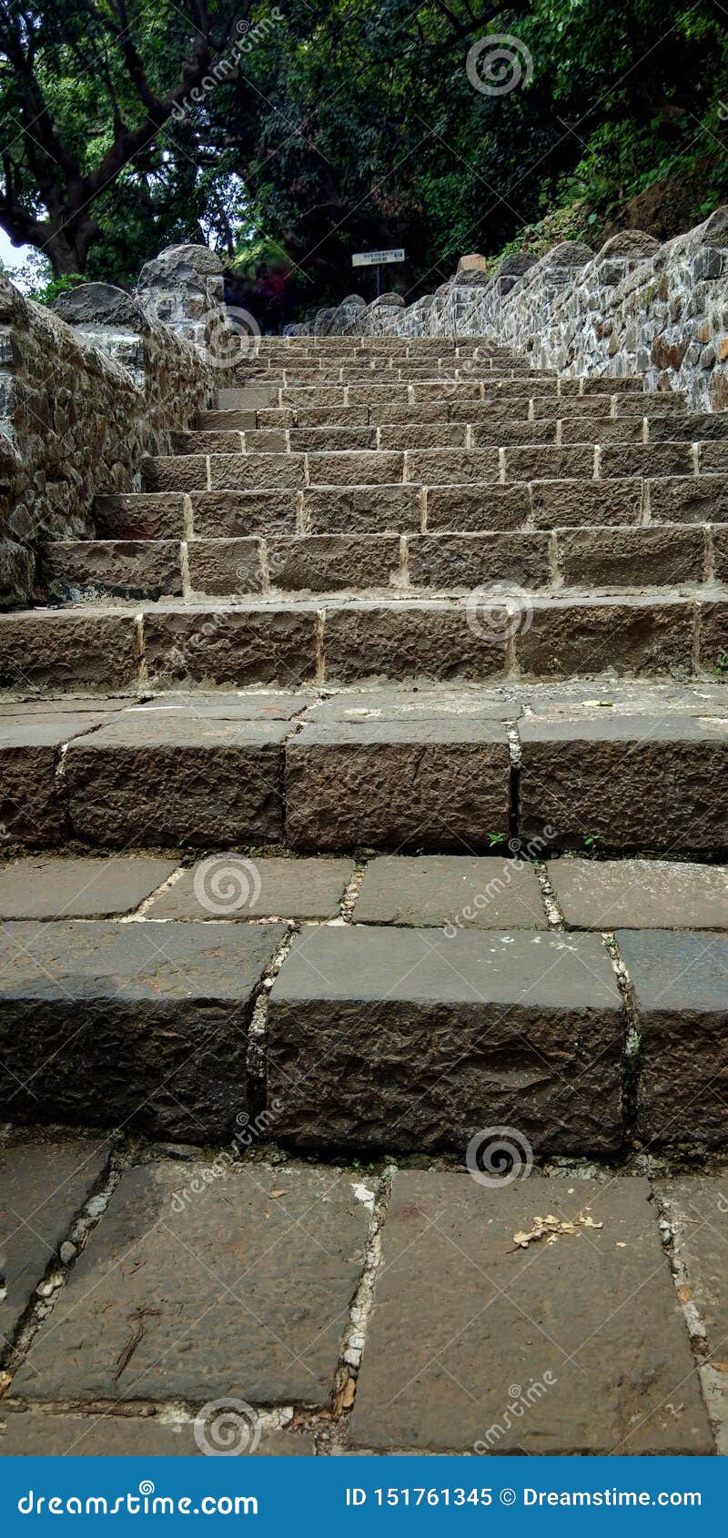The steps of the fort. stock image. Image of steps, reaching - 151761345