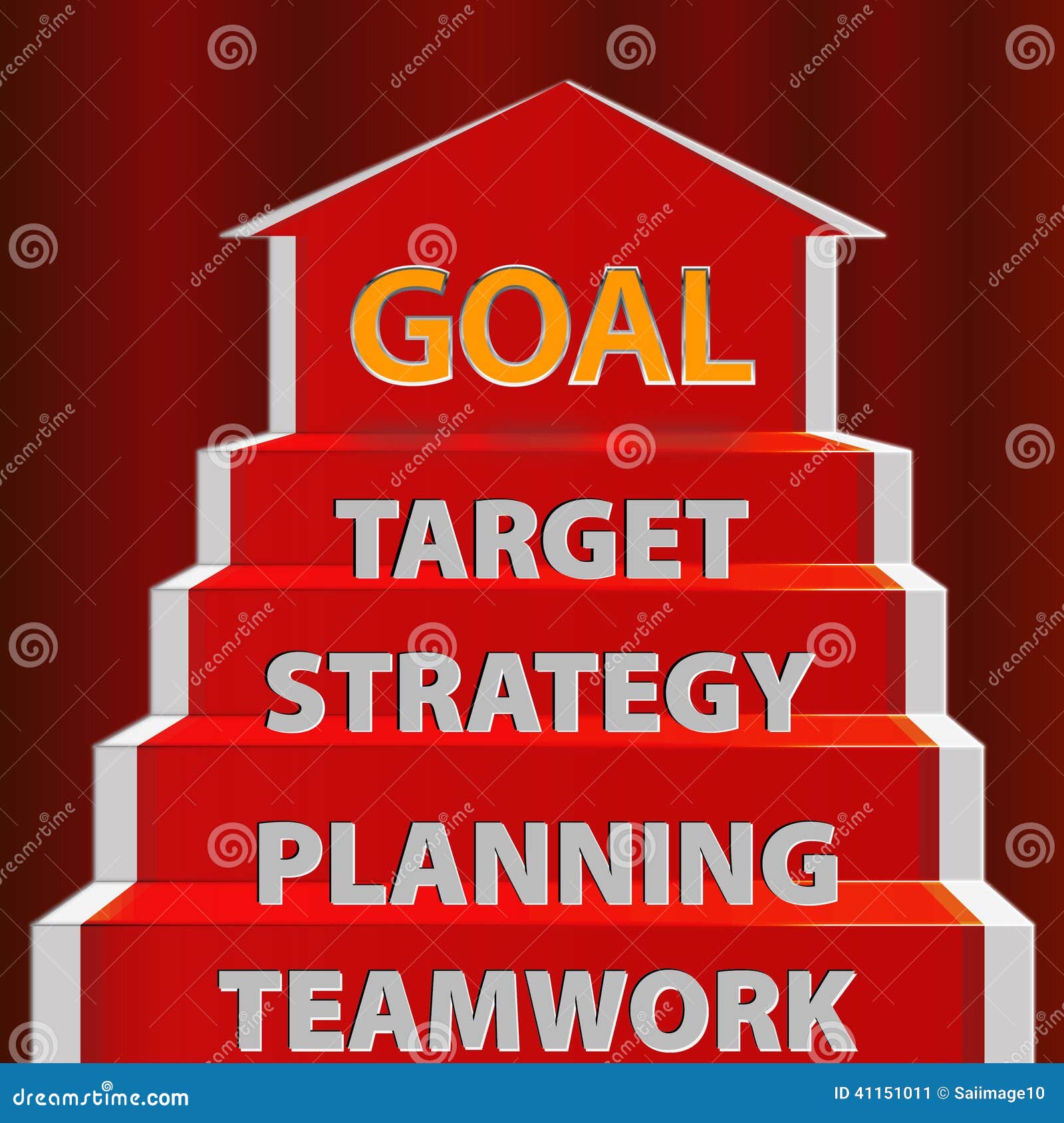 Steps of Goal stock illustration. Illustration of carpet - 41151011
