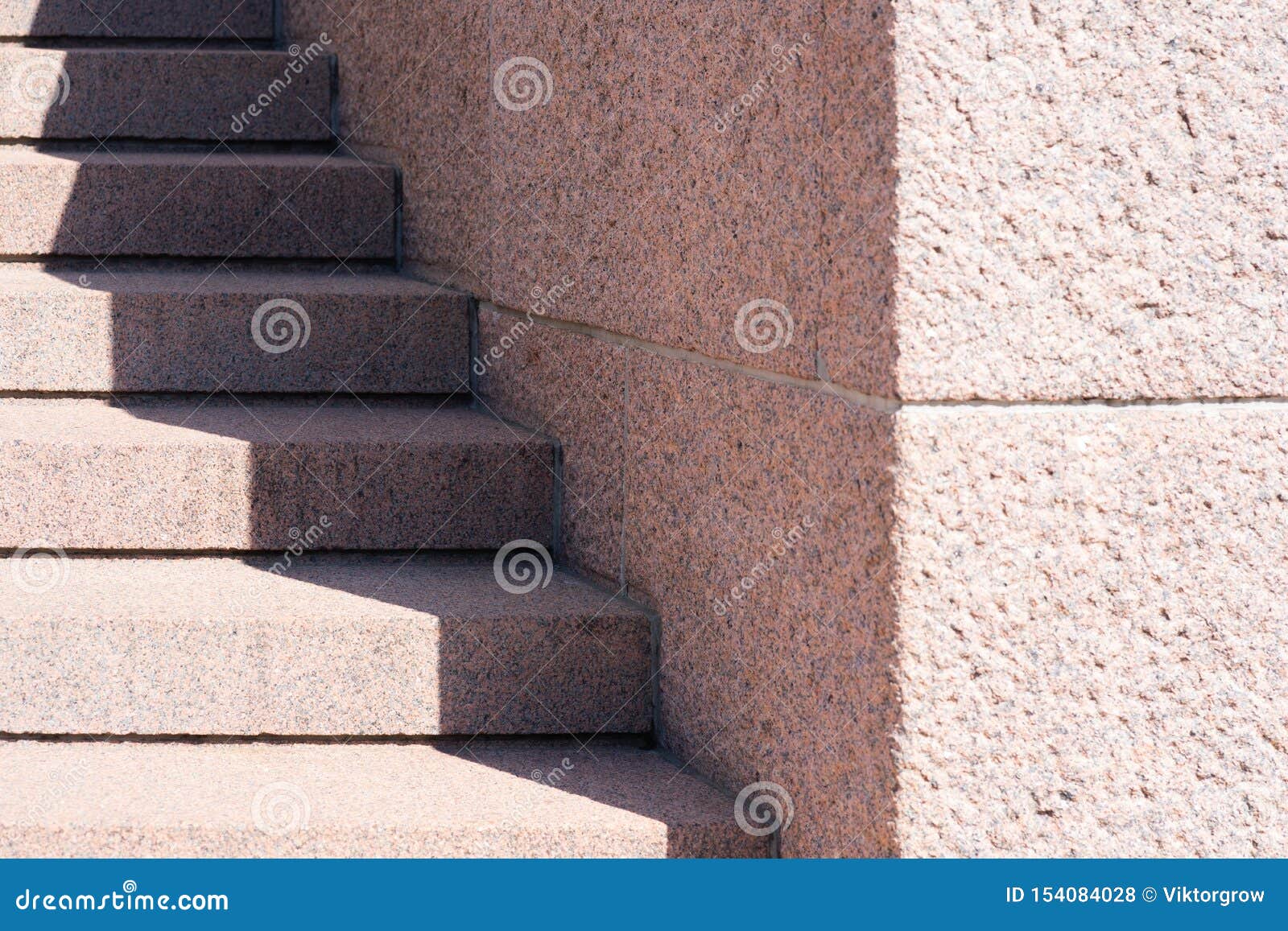 Steps of Granite Stairs with Shadow Stock Photo - Image of court ...