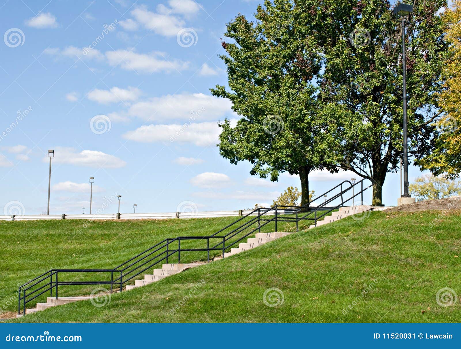 Steps on Hillside stock image. Image of lawn, climb, descending - 11520031