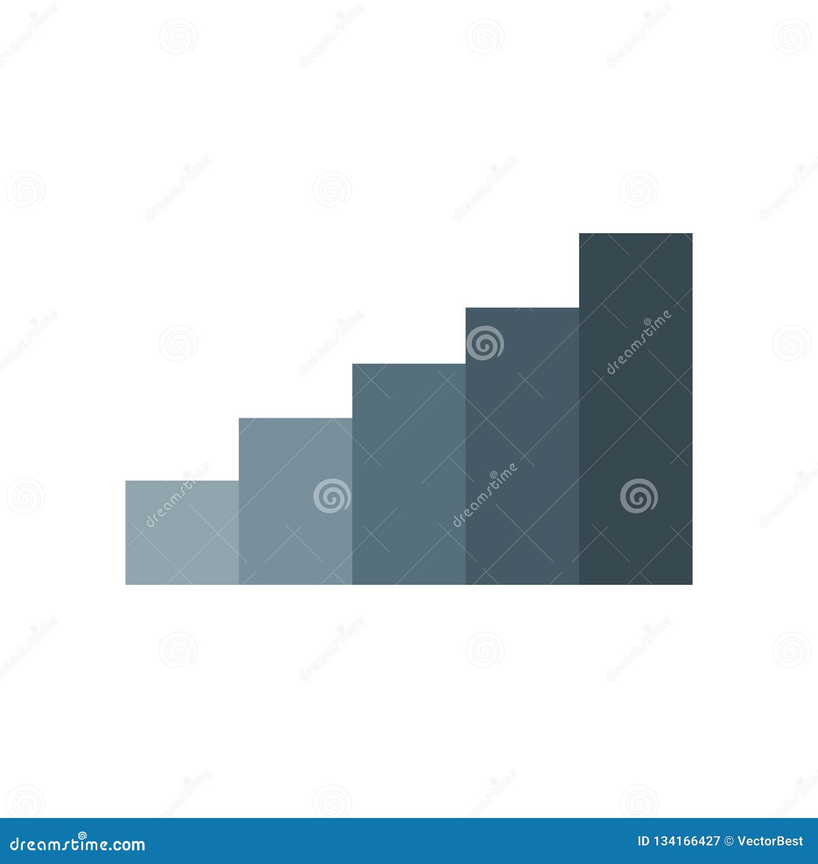 Steps Icon Vector Sign and Symbol Isolated on White Background, Steps ...