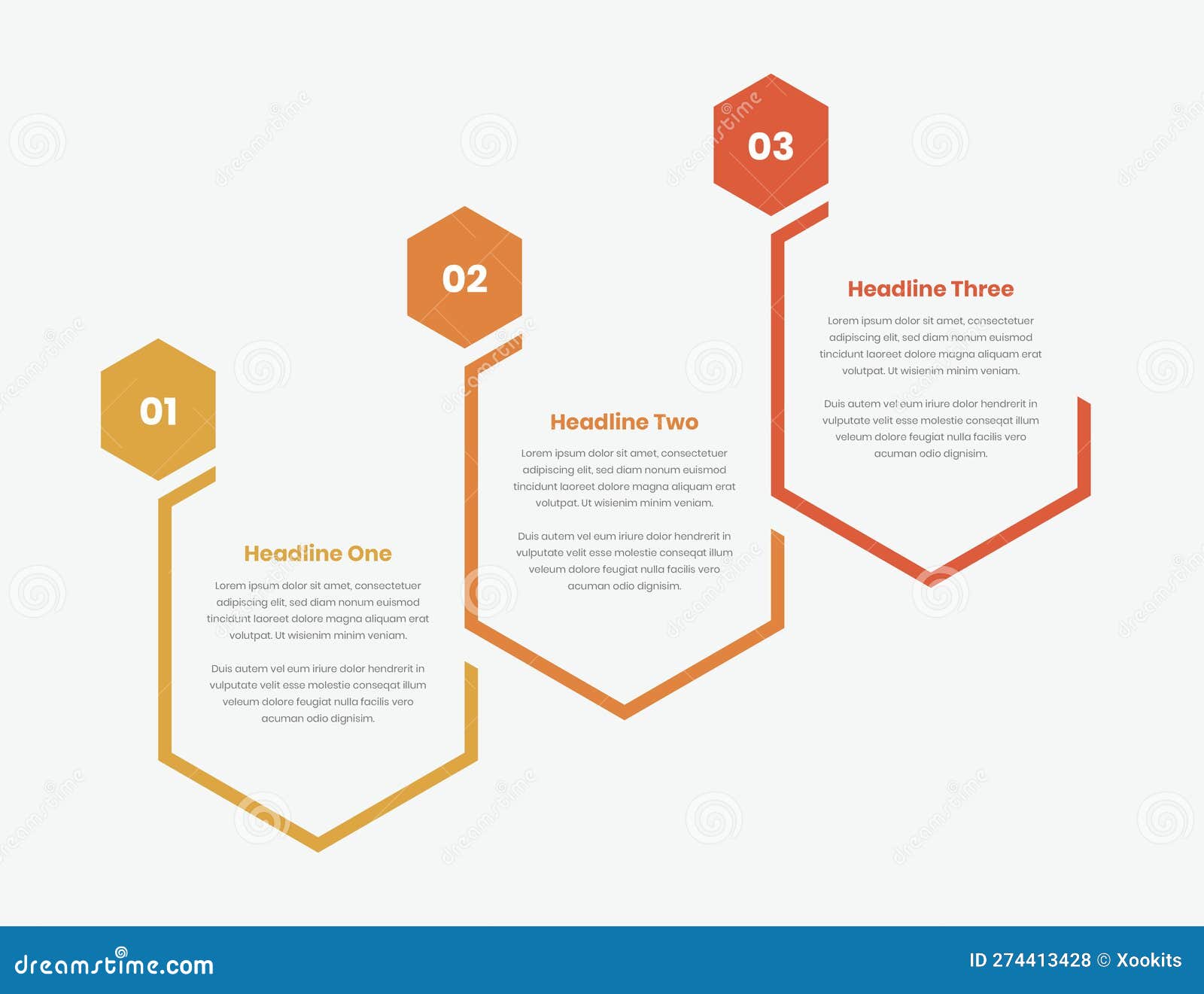 Steps Infographic with Geomatric Shape and Number for Data Presentation ...