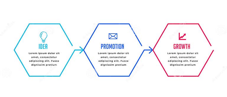 3 Steps Infographic Process Chart Template for Business Visualizing ...