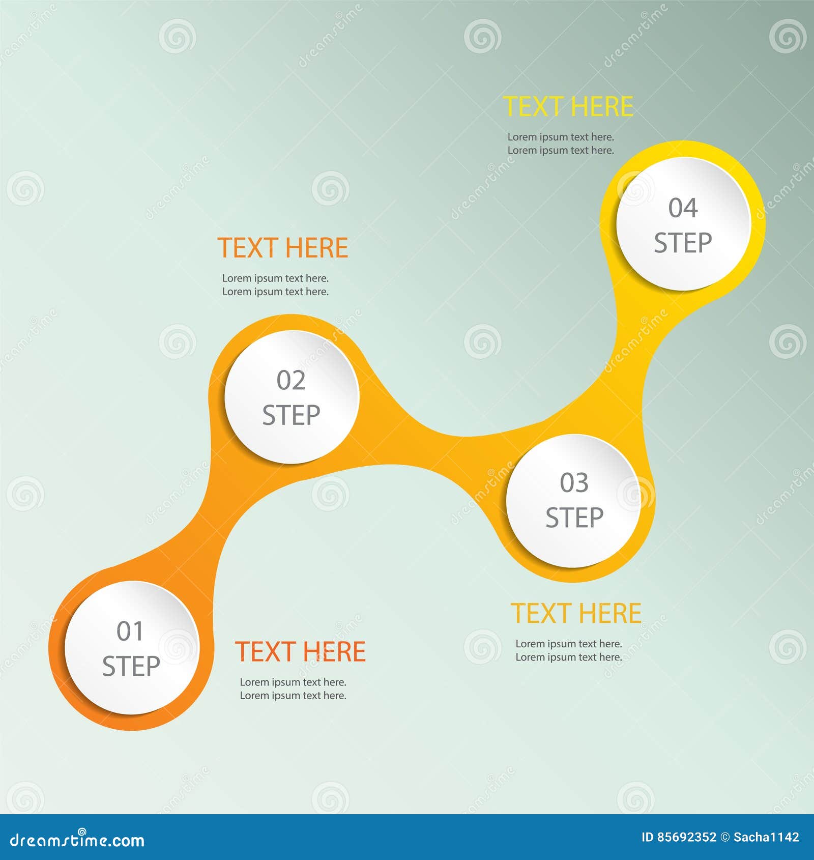 Steps Infographics - Can Illustrate a Strategy, Workflow or Team Work ...