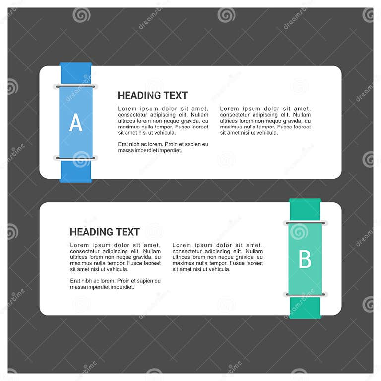 Steps Infographics Design with Typography Vector Stock Vector ...