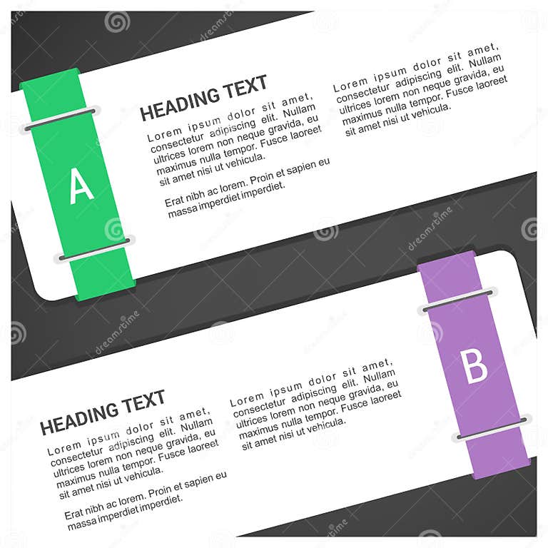 Steps Infographics Design with Typography Vector Stock Vector ...