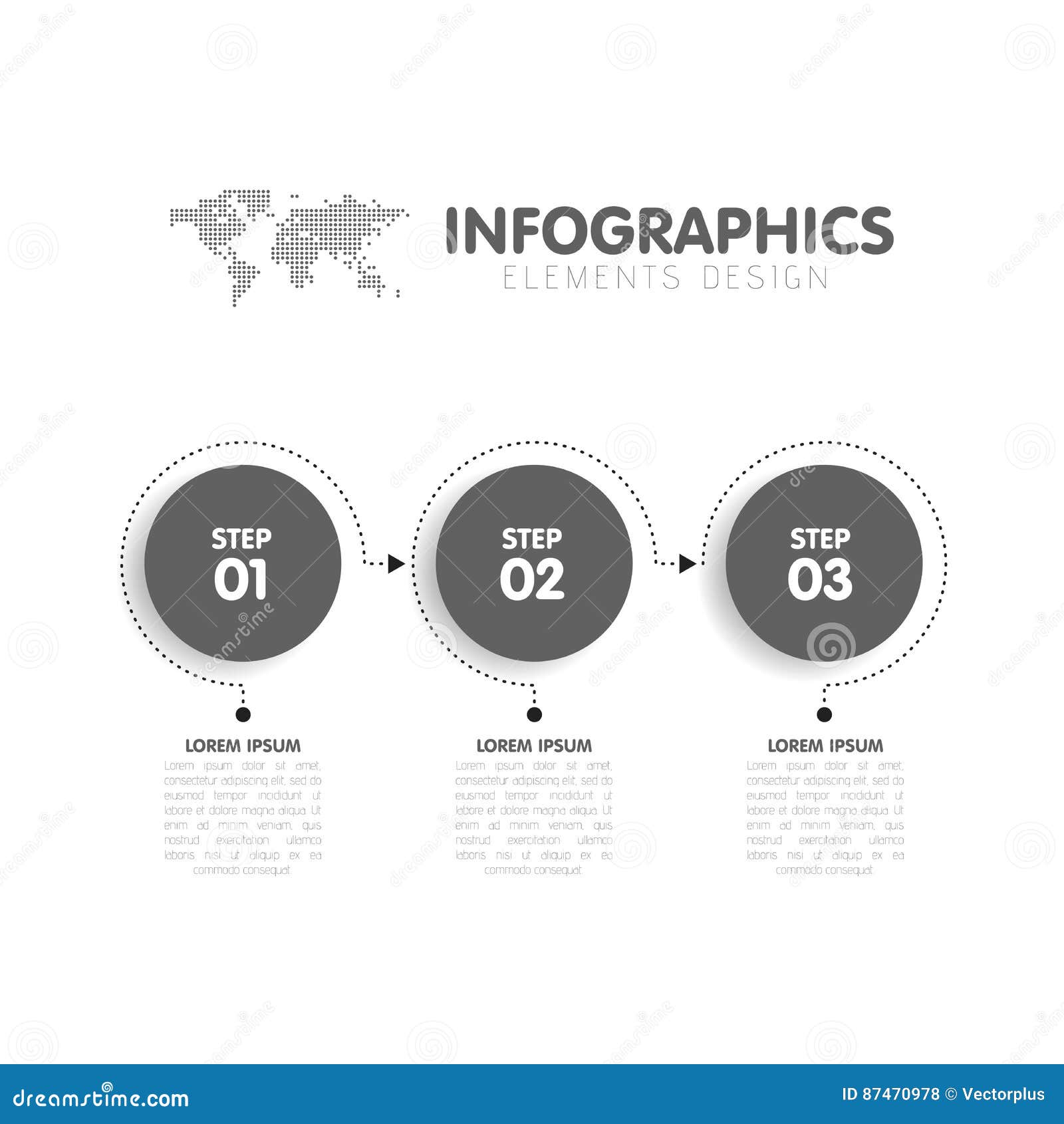 The Steps Infographics Template Stock Illustration - Illustration of ...
