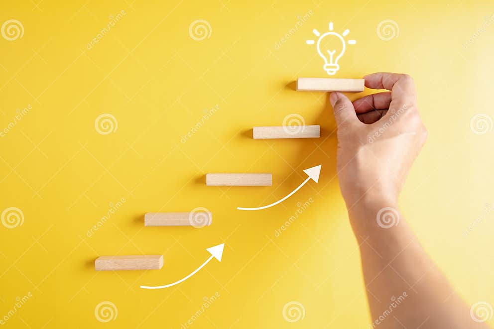Steps Ladder To Thinking Idea. Target Solution Target, Successful ...