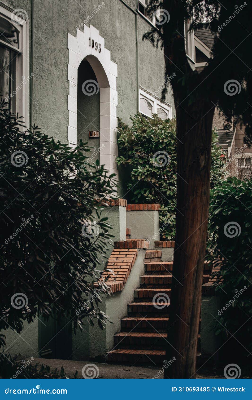 The Steps Lead Up To the Upper Floors in the Apartment Stock Image ...