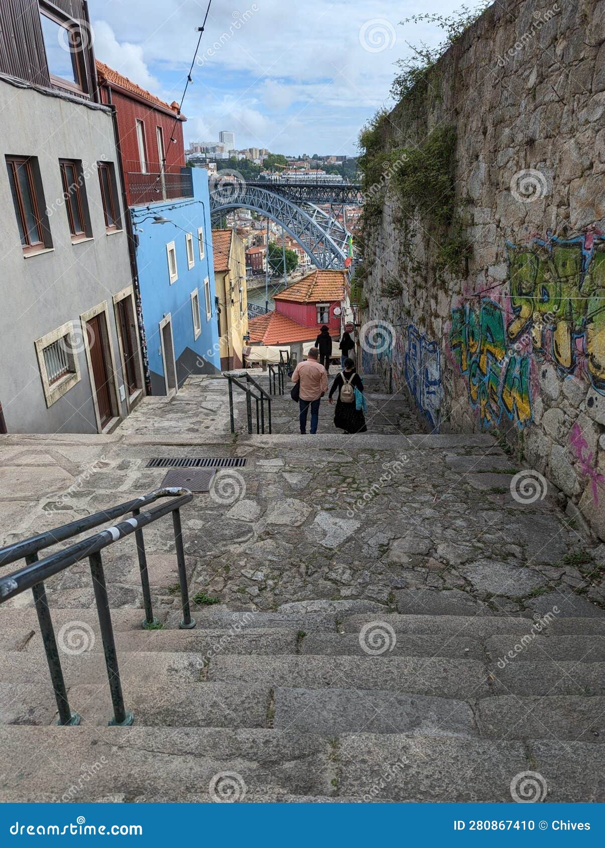 Steps Leading Down A Pathway Draw The Eye To Mount Fuji Stock Photo ...