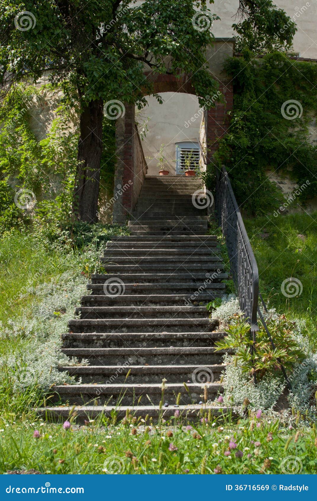 Steps Leading to an Arch stock image. Image of magic - 36716569