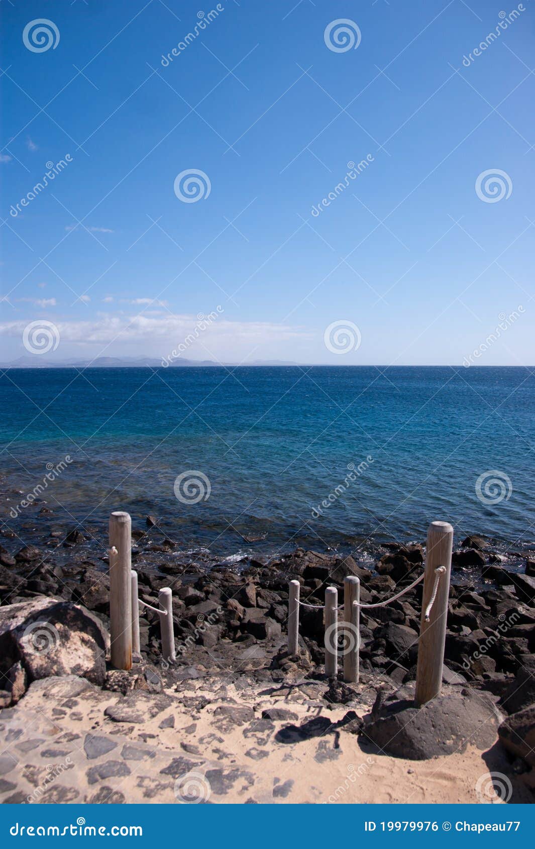 Steps To The Ocean Waves Ripples Water Seafoam Seascape Royalty-Free ...