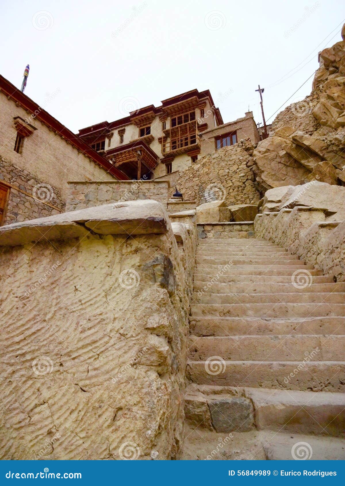 Steps Leading Up To Shey Palace and Monastery Stock Image - Image of ...