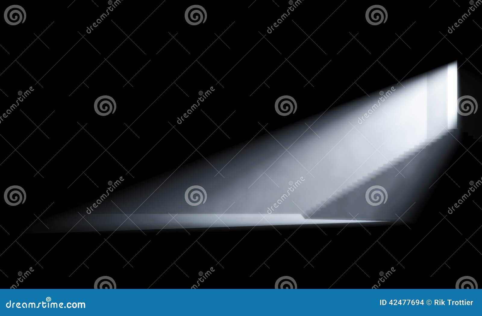 Steps into the light stock illustration. Illustration of monochrome ...