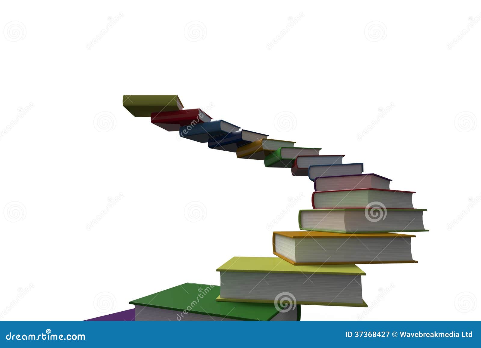 Steps made out of books stock illustration. Illustration of steps ...