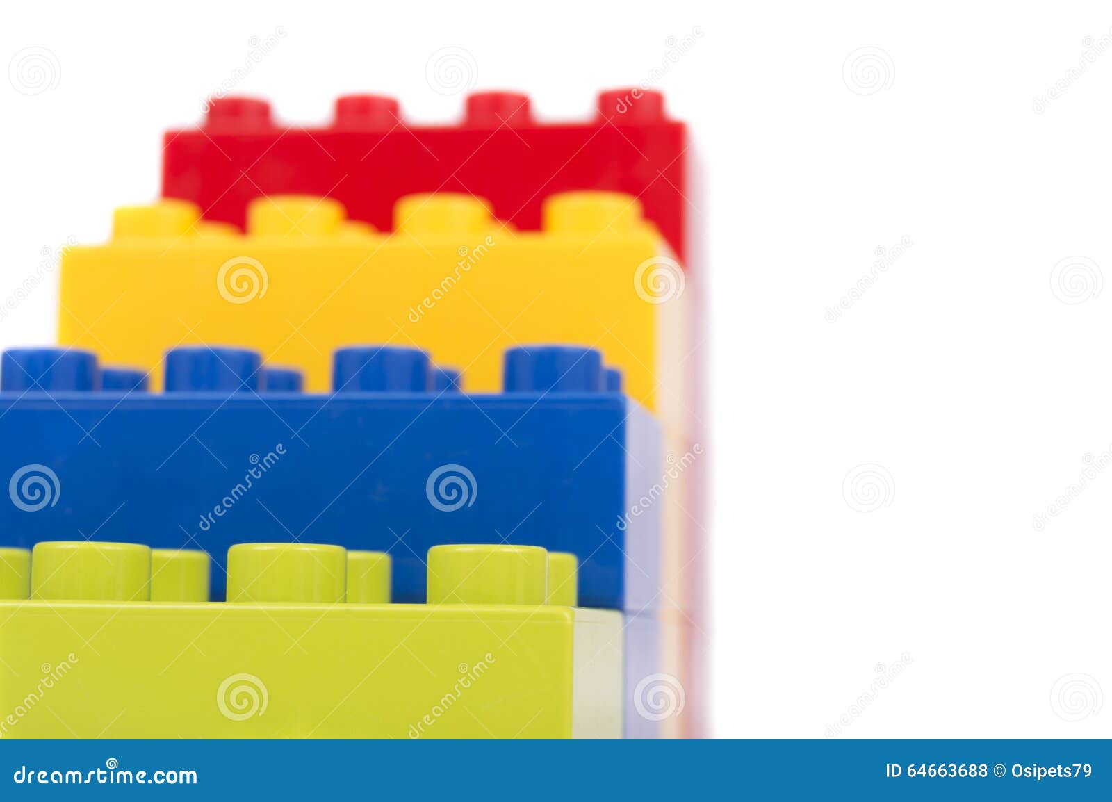 Steps Made of Plastic Construction Kit Stock Photo - Image of colored ...