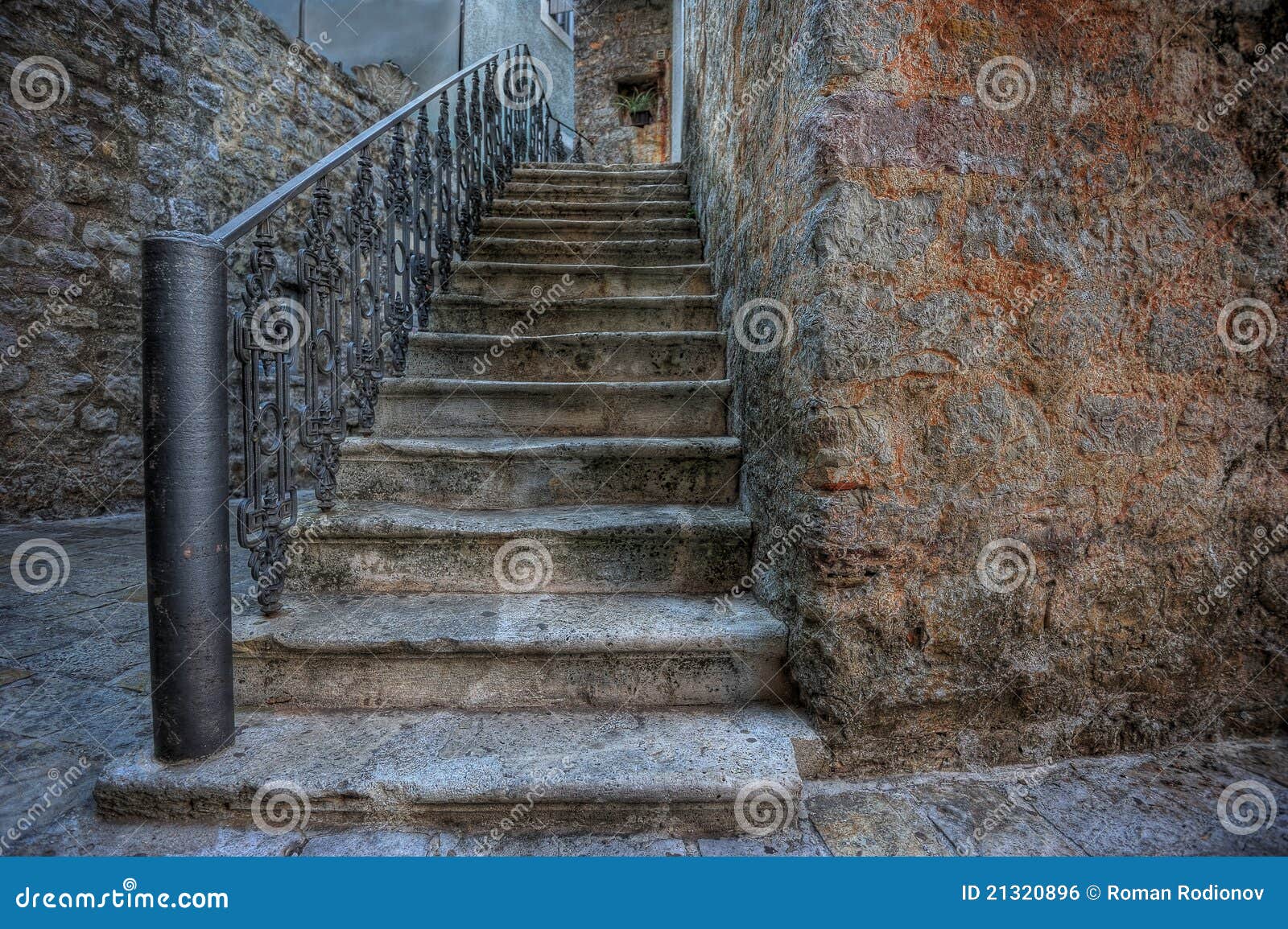 Steps of a medieval town stock photo. Image of steps - 21320896