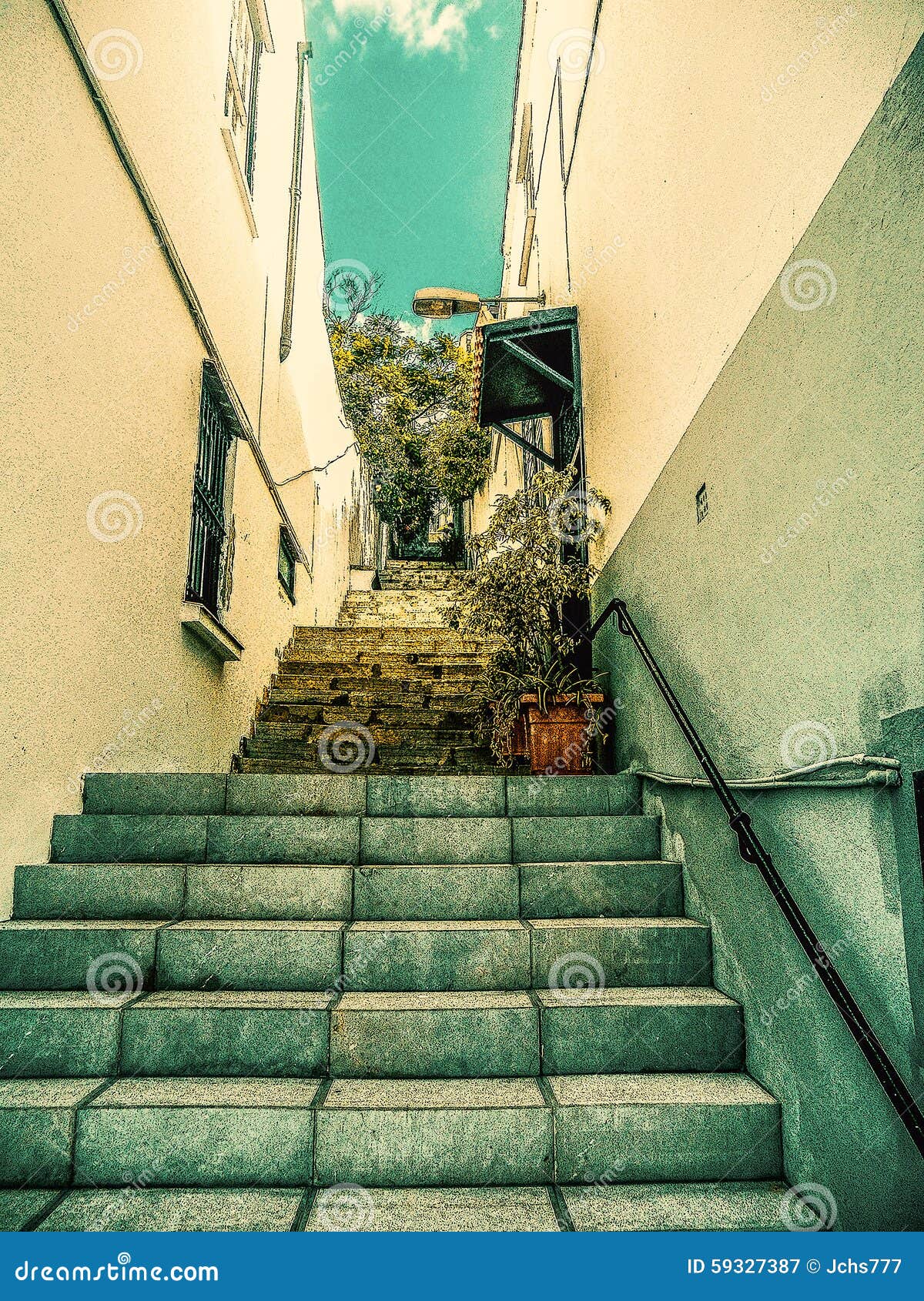 Steps on the Mediterranean stock image. Image of steps - 59327387