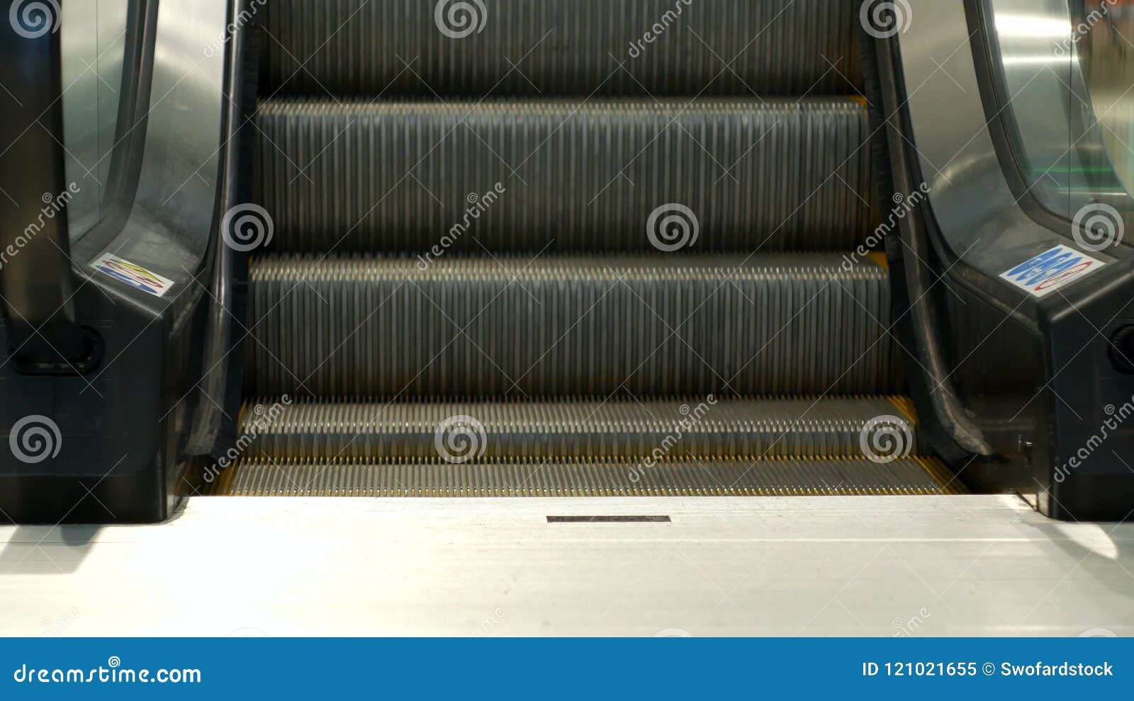 Steps of a Modern Escalator Close-up, Moving Staircase Stock Video ...