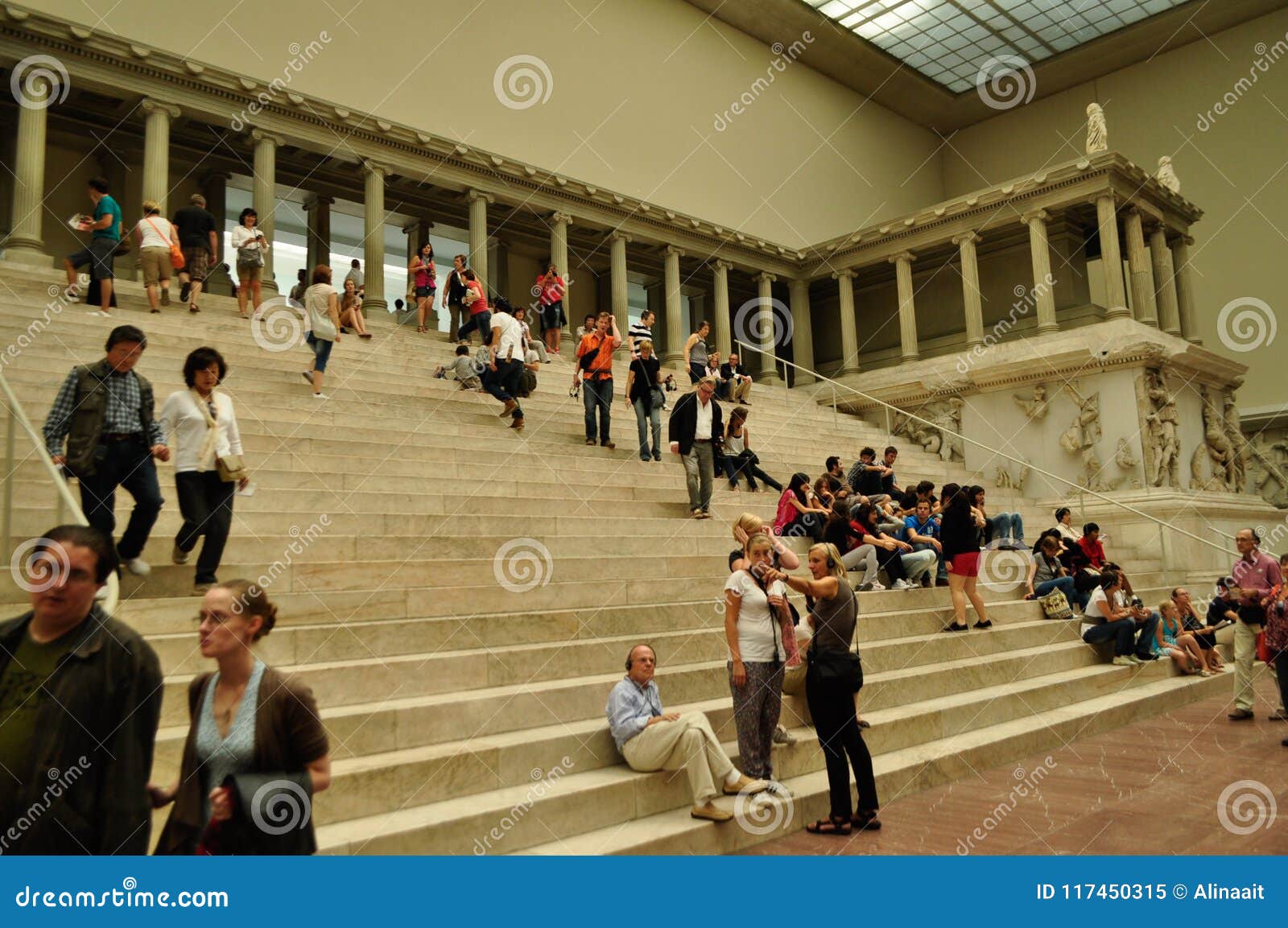 Steps of the Museum for Visitors Editorial Image - Image of europe ...