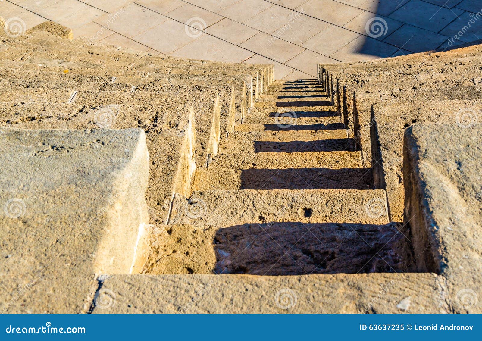 Steps of Odeon Amphitheatre in Paphos Stock Image - Image of ...
