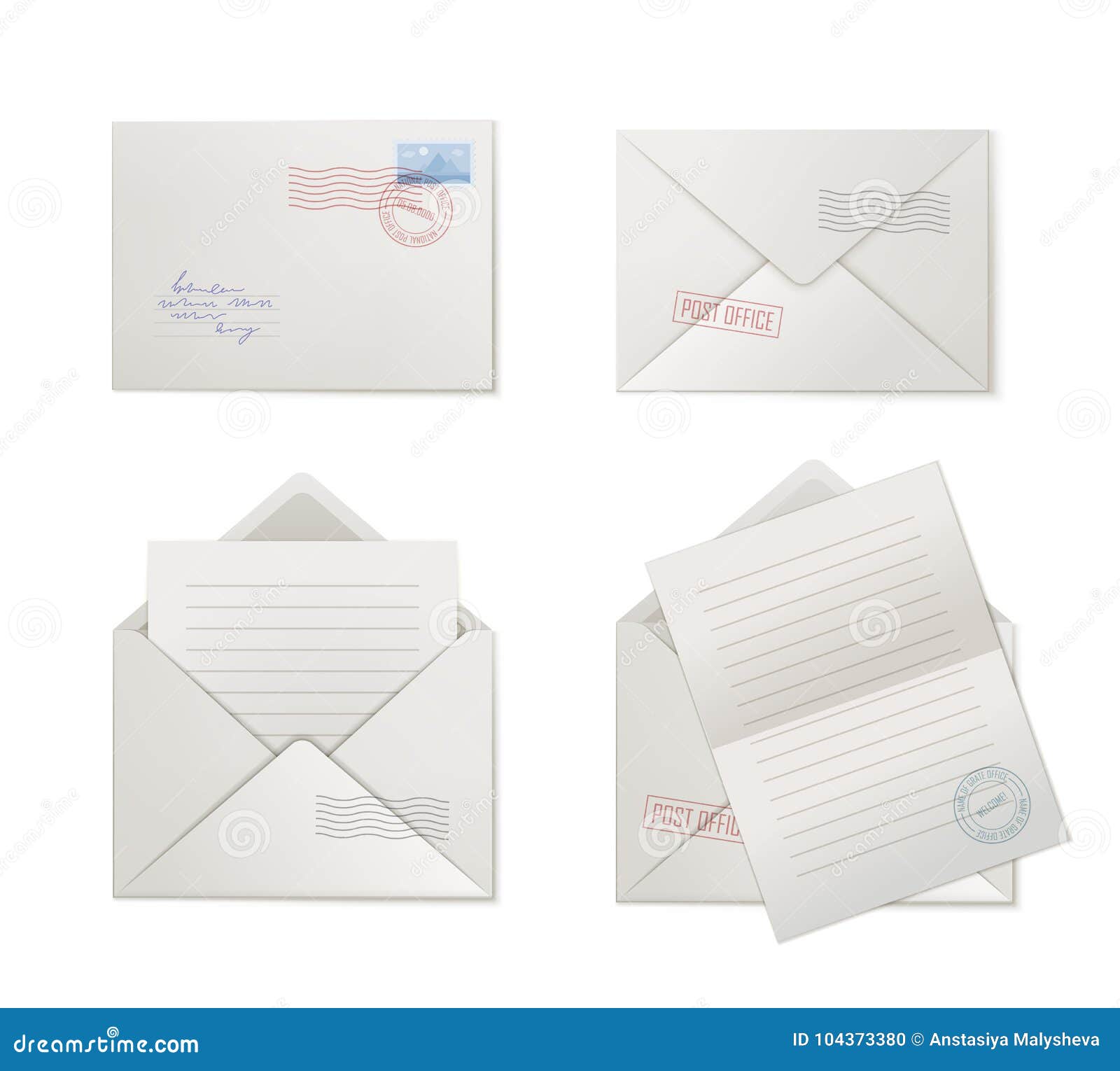 Steps Opening Envelope, Set Stock Vector - Illustration of backdrop ... Steps Opening Envelope, Set Stock Vector - Illustration of backdrop ...
