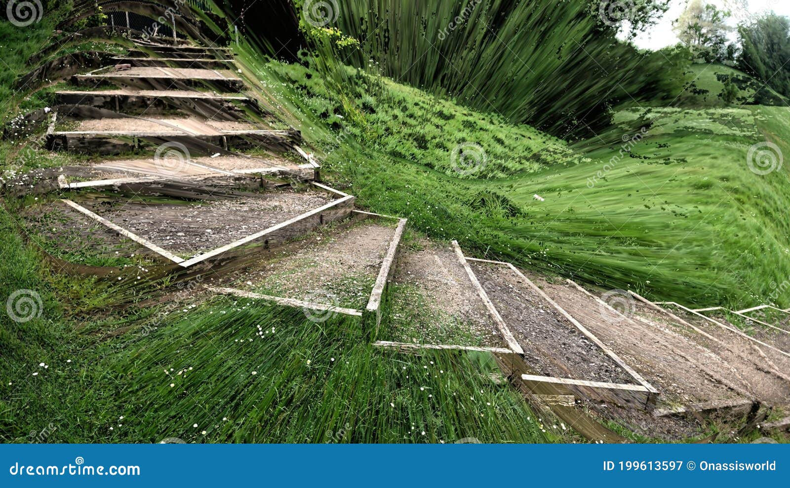 Steps Path Abstract Background Grass Stock Image - Image of background ...
