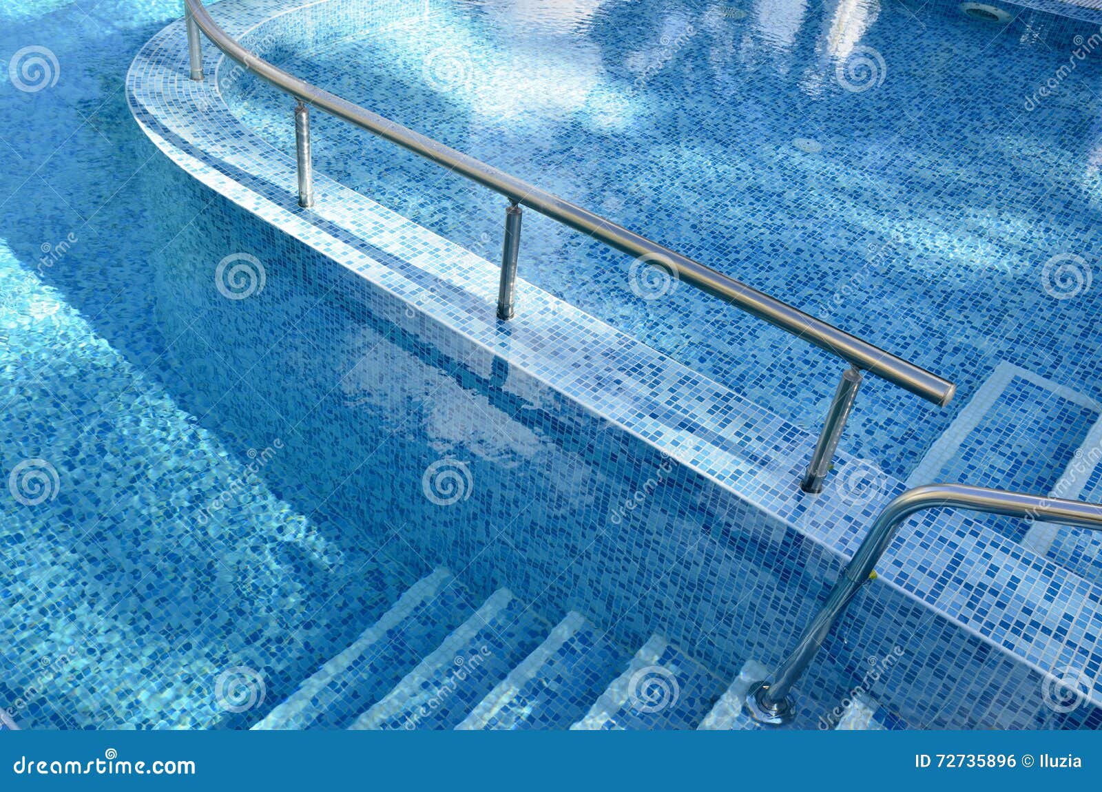 Steps into the pool. stock photo. Image of bright, pool - 72735896