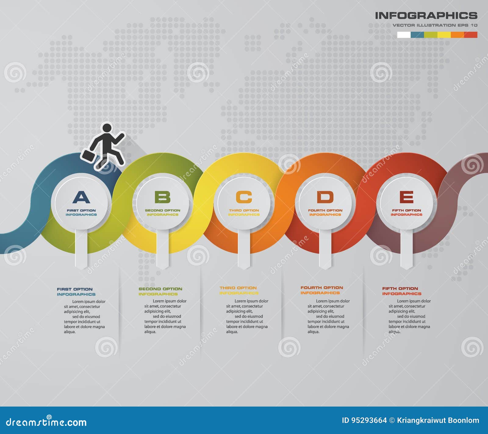 5 Steps Presentation Template. 5 Steps Timeline Presentation Template ...